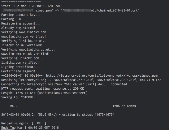 Automated Let's Encrypt Certificates | Nick Bettison LINICKX.com Automated Let's Encrypt Certificates | Nick Bettison LINICKX.com