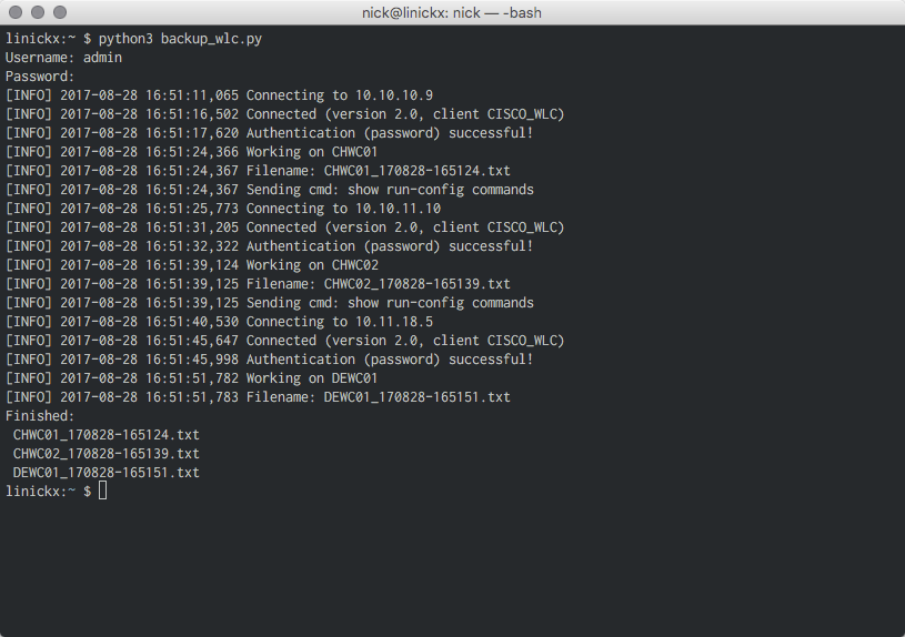 Automated Cisco Wlc Backup With A Python Script Nick Bettison 4461